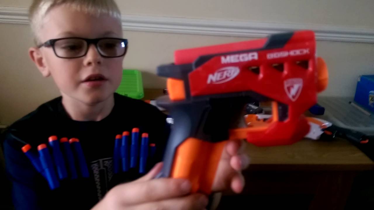 Nerf gun collection, demo and shooting the camera. - YouTube