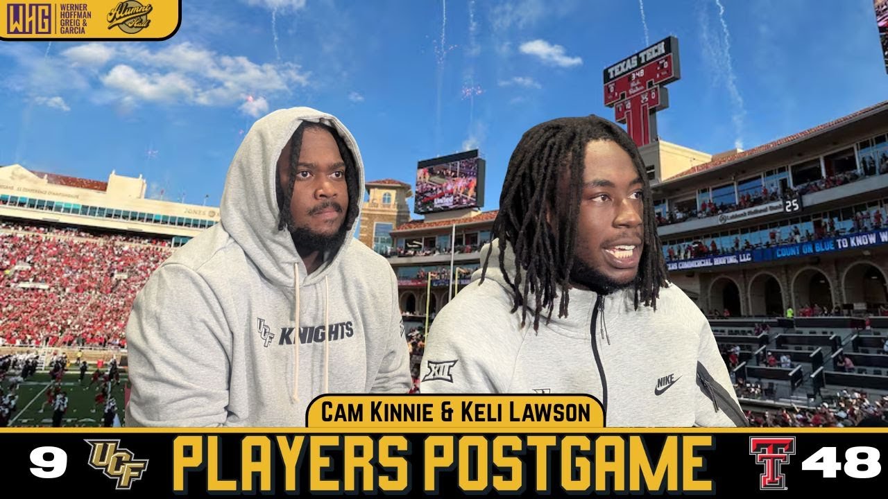 UCF Football Game 10 at Texas Tech: UCF Players postgame - YouTube