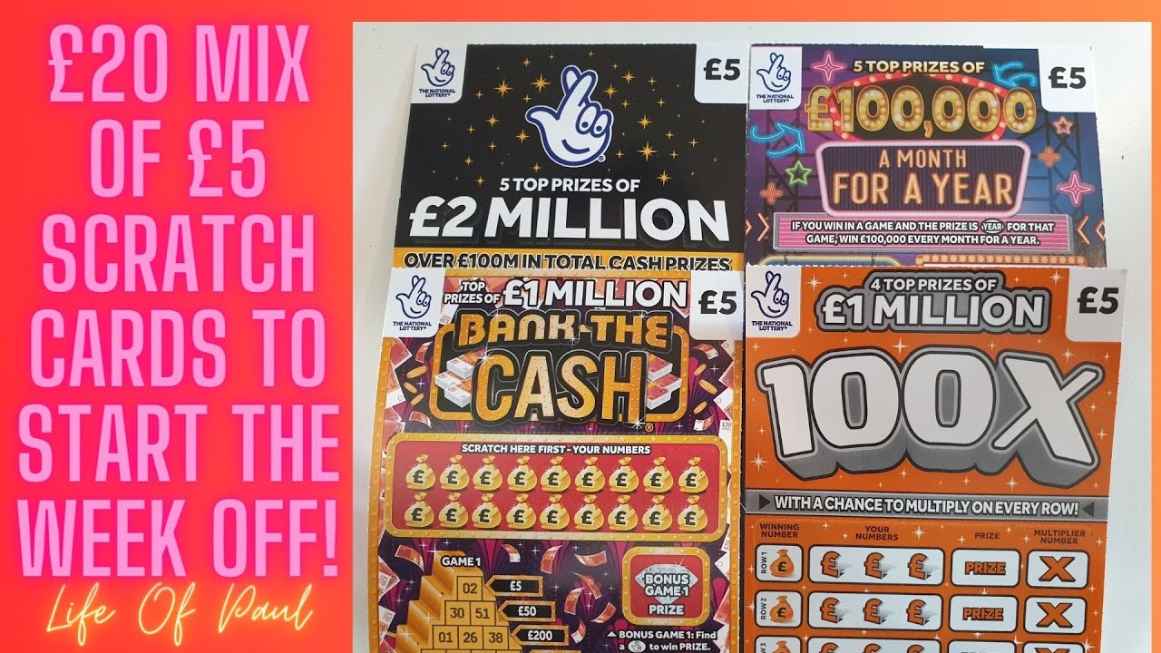 £20 mix of lotto scratch cards. £20 of £5 scratch cards, which cards ...