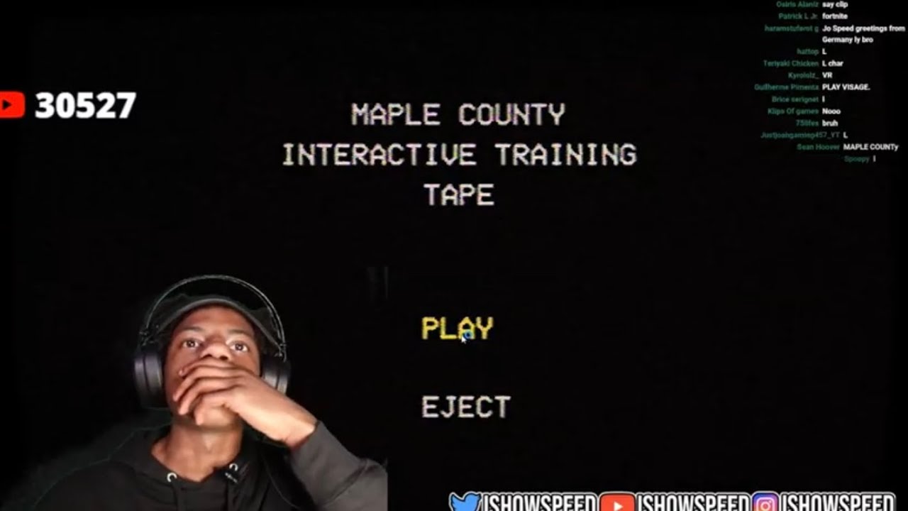 IShowSpeed Plays Maple County Interactive Tape - YouTube