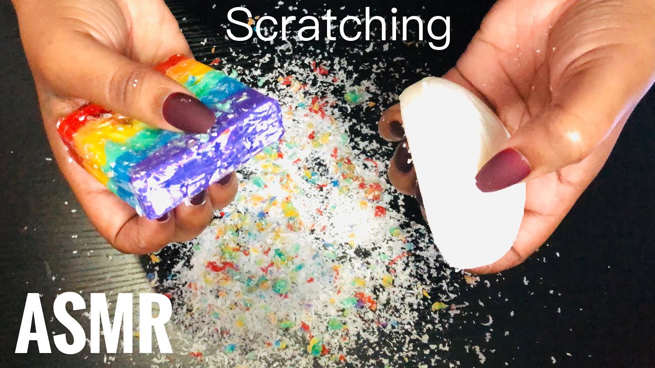 [ASMR] Fast Soap Scratching with Long Nails | Aggressive | No Talking ...