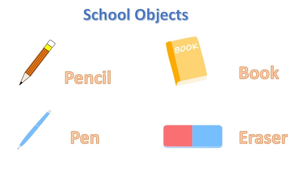 School Objects | Classroom Objects | Classroom Objects Vocabulary ...