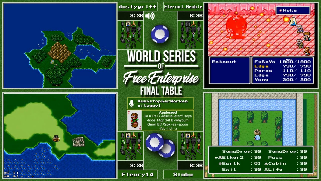 World Series of Free Enterprise Appleseed Final Table - Dustygriff ...