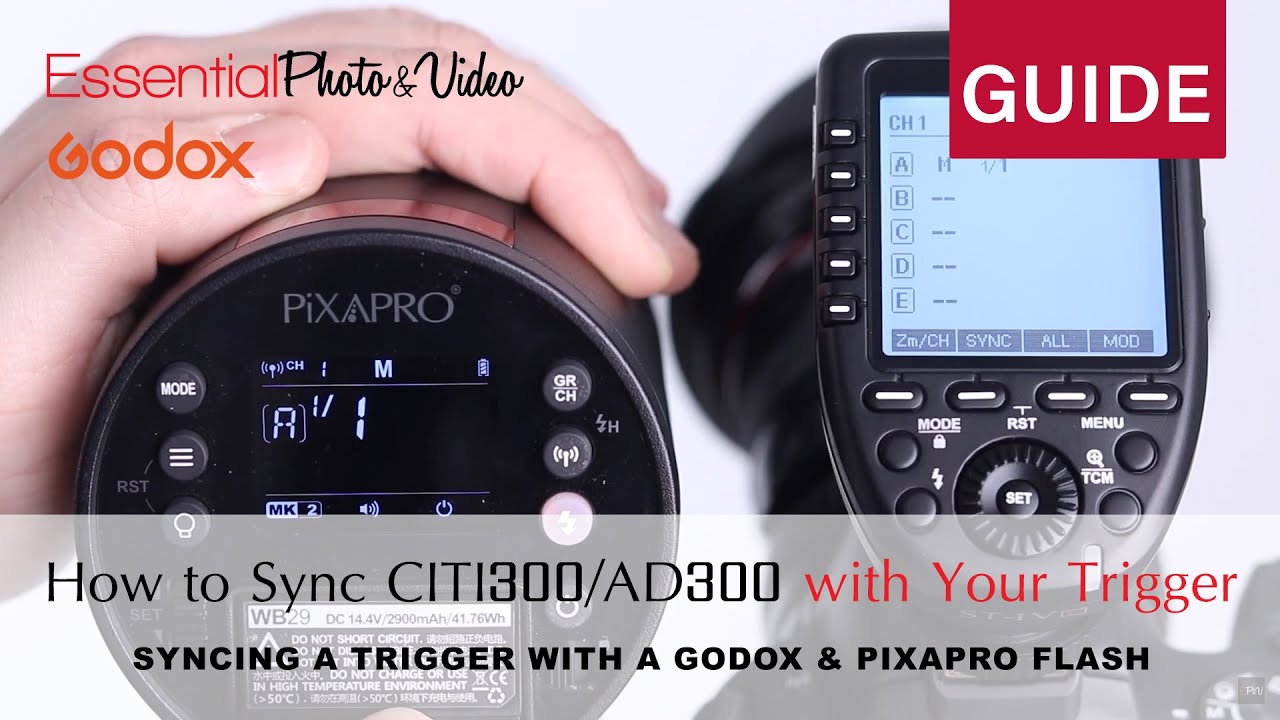 How to Sync Your CITI300 Pro/AD300 Pro Flash with your Trigger - YouTube