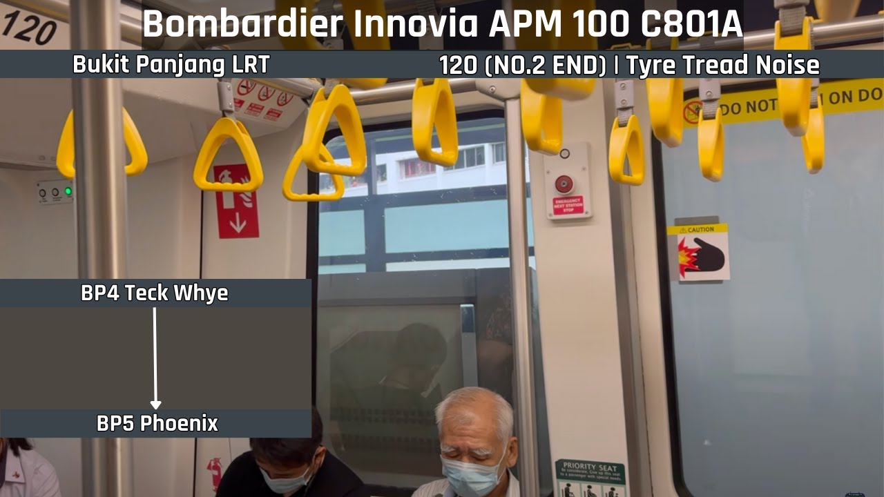 [Tyre Tread Noise] Bukit Panjang LRT [SET 120] [Teck Whye → Phoenix ...