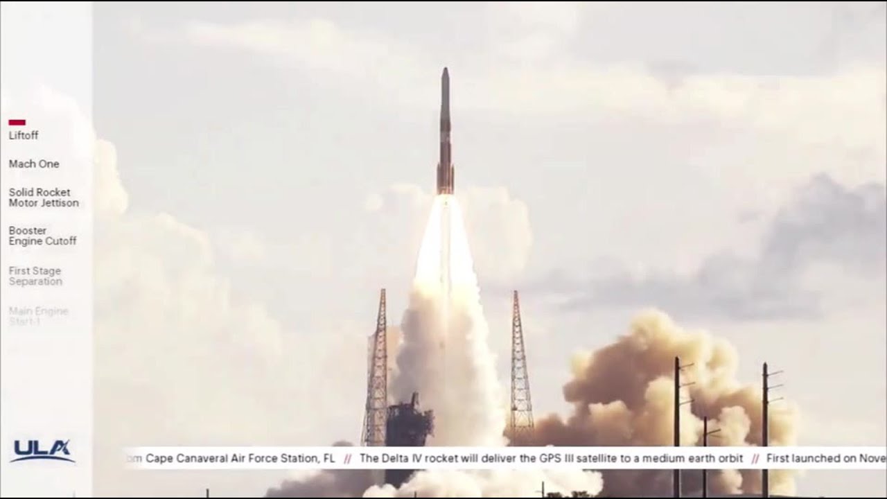 GPS III Satellite Launched Atop Delta IV Rocket - YouTube