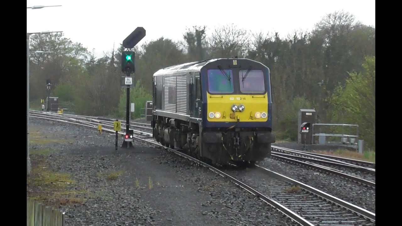 Irish Rail 201 Class Loco 216 + RPSI Cravens at Sligo. 22/4/23 - YouTube