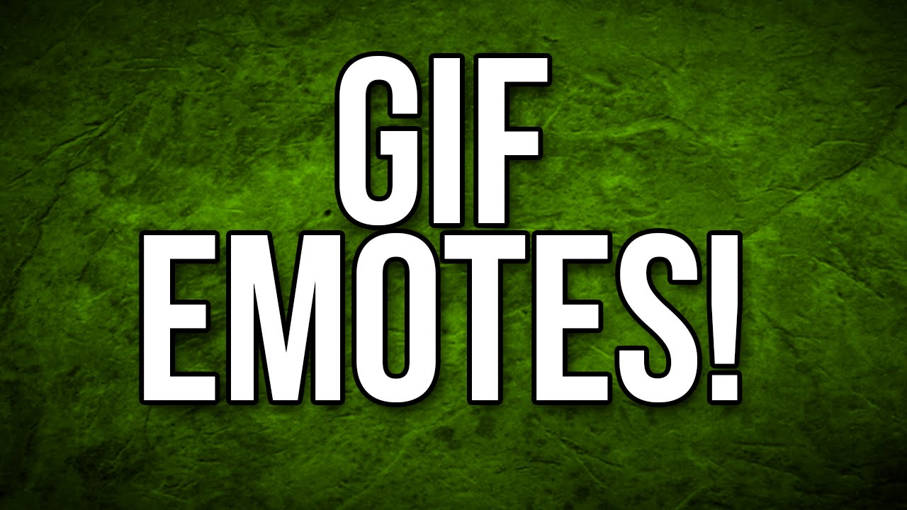 GIF EMOTES! And more new BTTV Features - BTTV Update! - YouTube