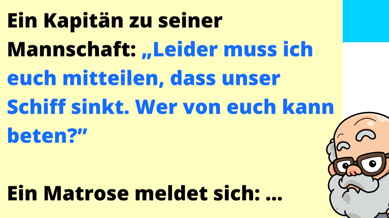 3 echt lustige Witze für Senioren zum Anhören und Lachen - YouTube