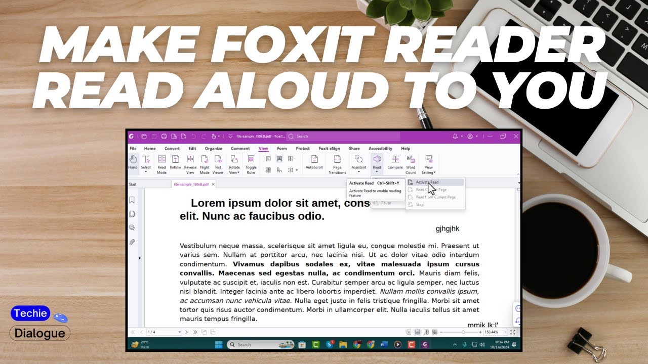 How To Make Foxit Reader Read Aloud To You YouTube How To Make Foxit Reader Read Aloud To You YouTube