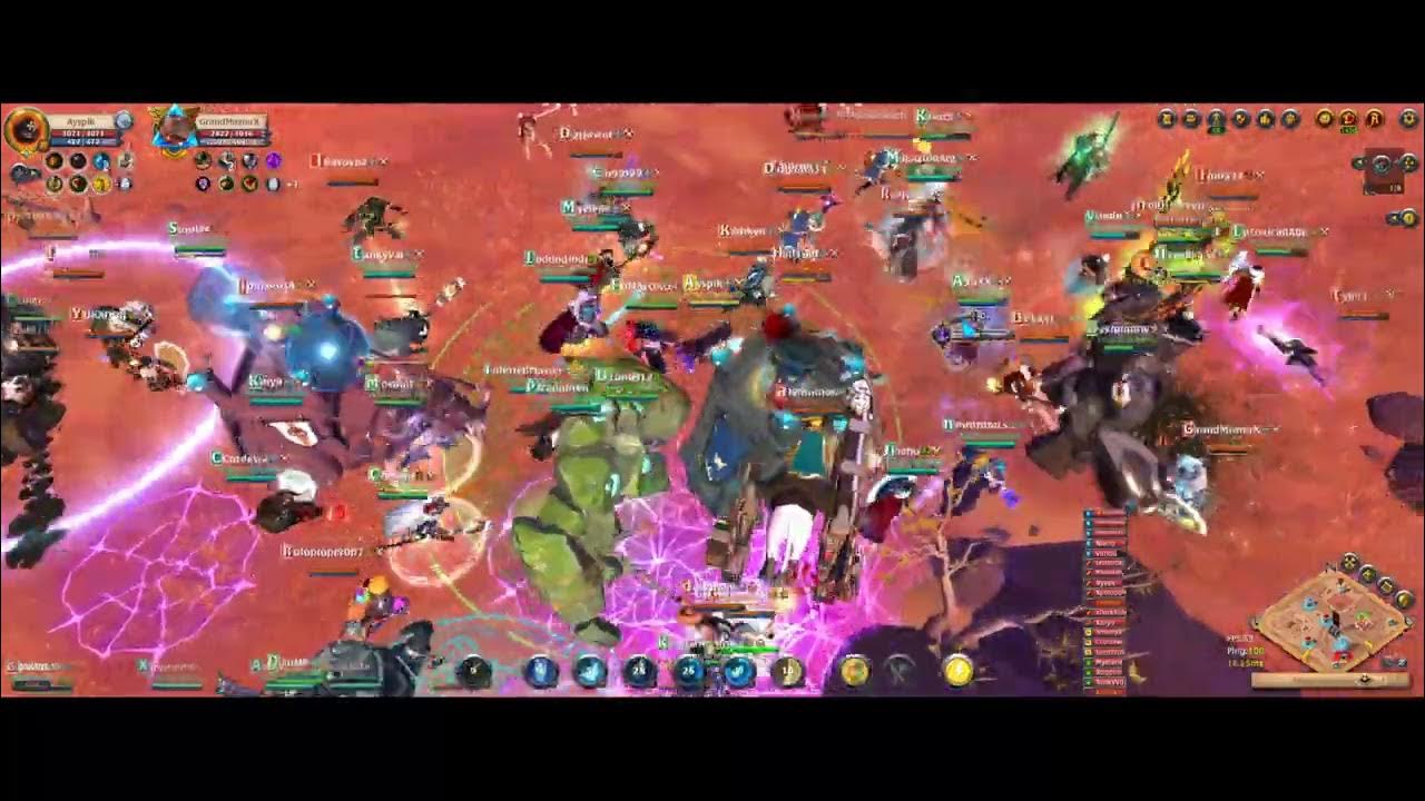 Parte 2 - Monos vs Amber - Ridge - Castillos - Gremio Monos con Navaja - Albion Online ZvZ - YouTube