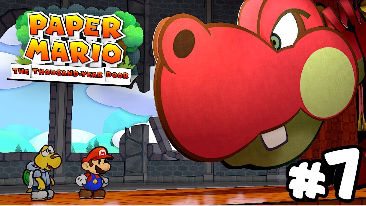 HOOKTAIL BOSS FIGHT IN PAPER MARIO THE THOUSAND YEAR DOOR NINTENDO ...