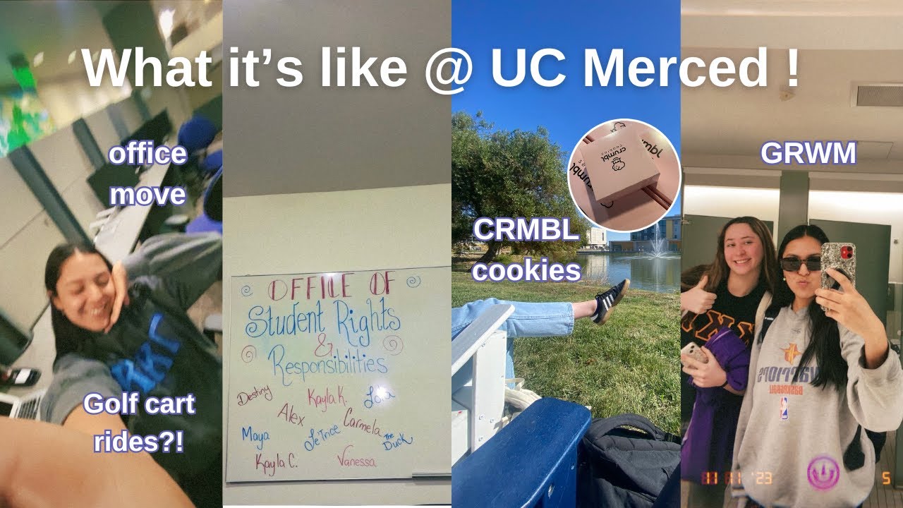 What it's like @ UC Merced: GRWM, work, office move, CRUMBL and golf ...