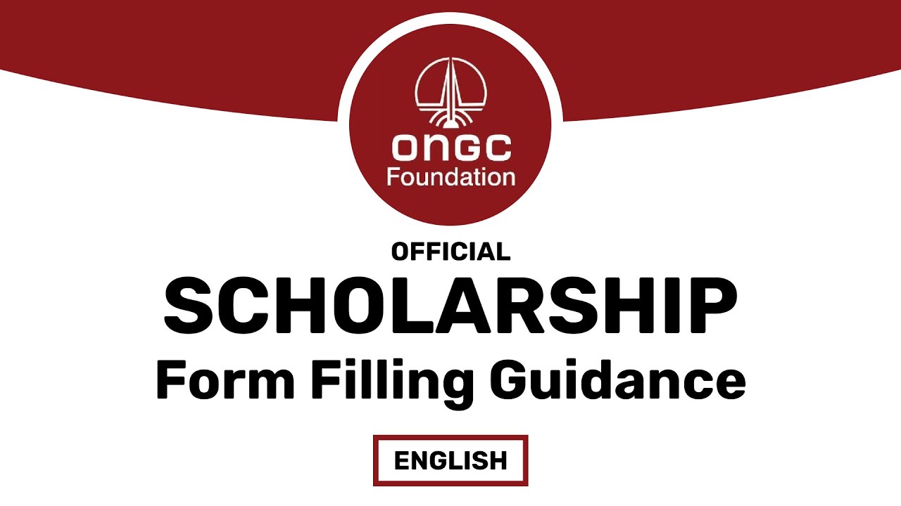 ONGC Scholarship Scheme forms (English) - YouTube