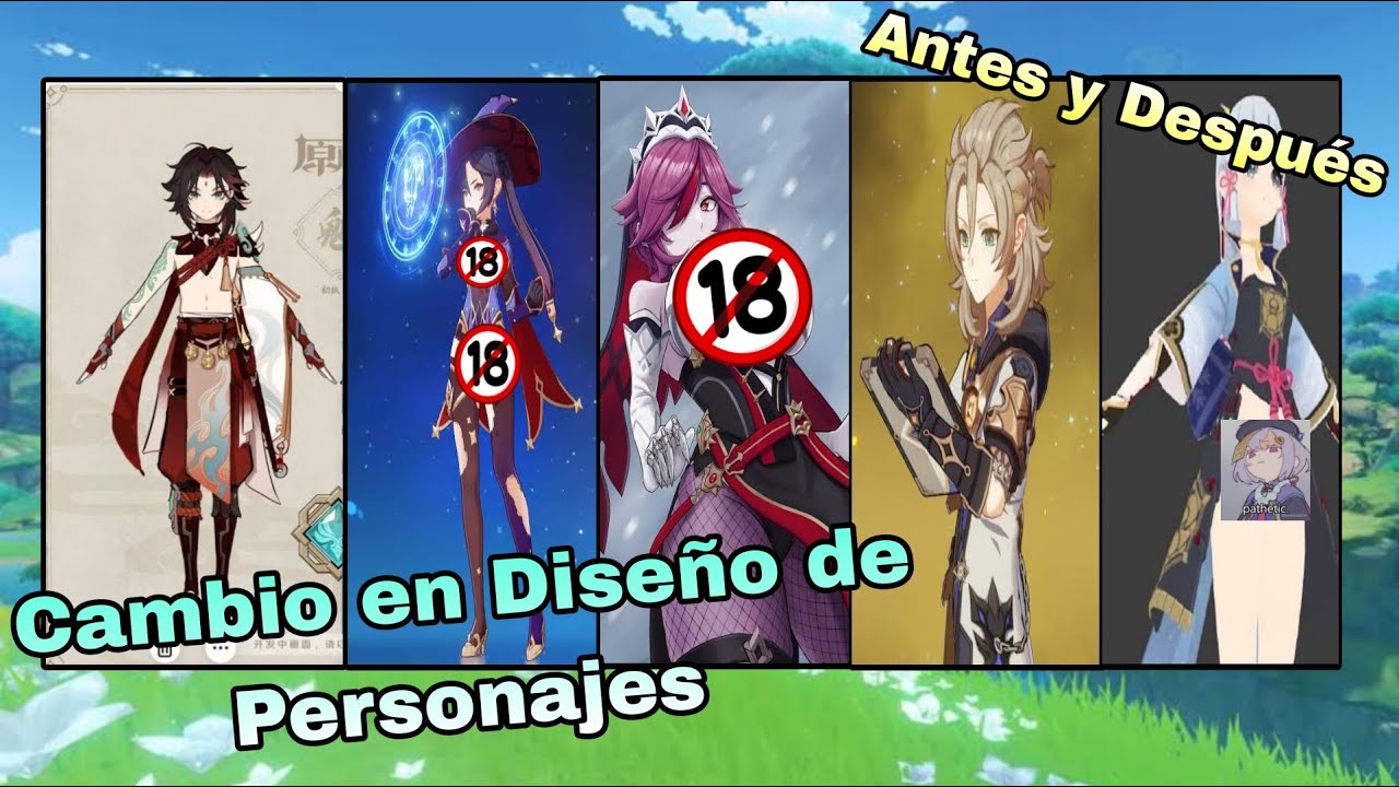 Genshin Impact 5 Personajes Con Cambios de Diseñ | NERF Mona, Albedo ...