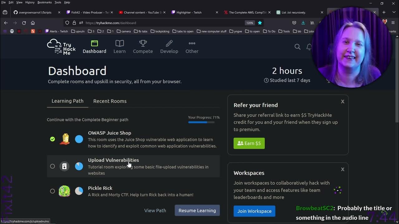 Learning Hacking @ TryHackMe.com (2024-04-01) - YouTube