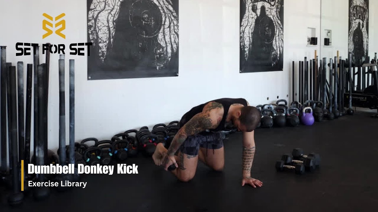 Dumbbell Donkey Kick | SFS Exercise Library - YouTube