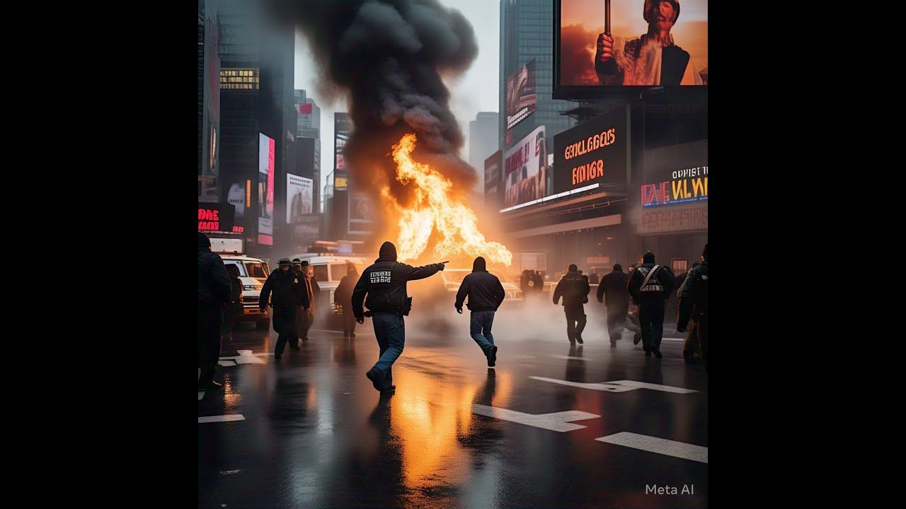 Shocking Times Square Fire Attack: Suspect on the Loose! - YouTube