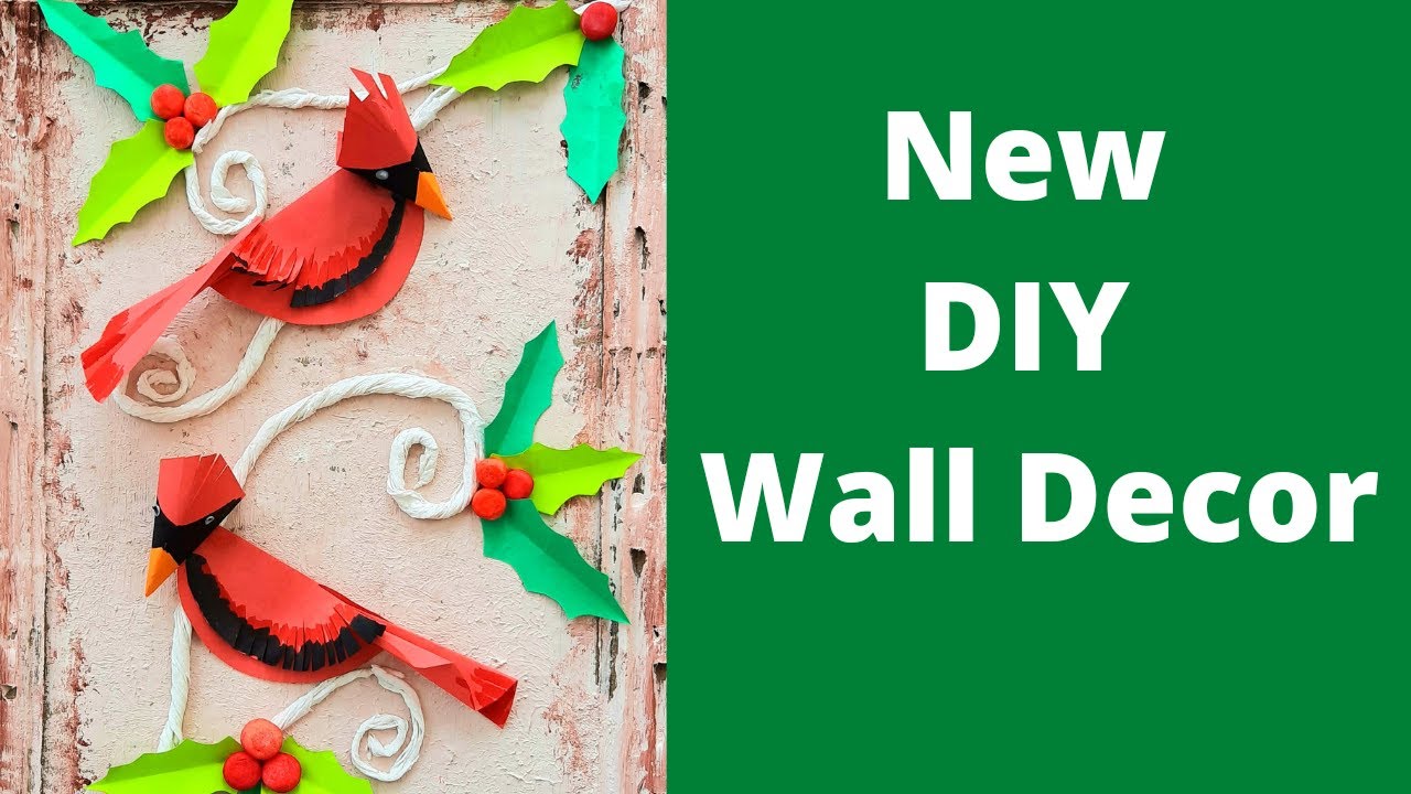 How to Make DIY Wall Decor Using Paper / Home Decor /Wallmate from Old ...