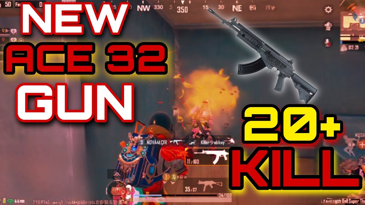 New "ACE 32 " Gun in PUBG & BGMI livik map 😯 20+ kill / लिविक मैप मी ऐस ...