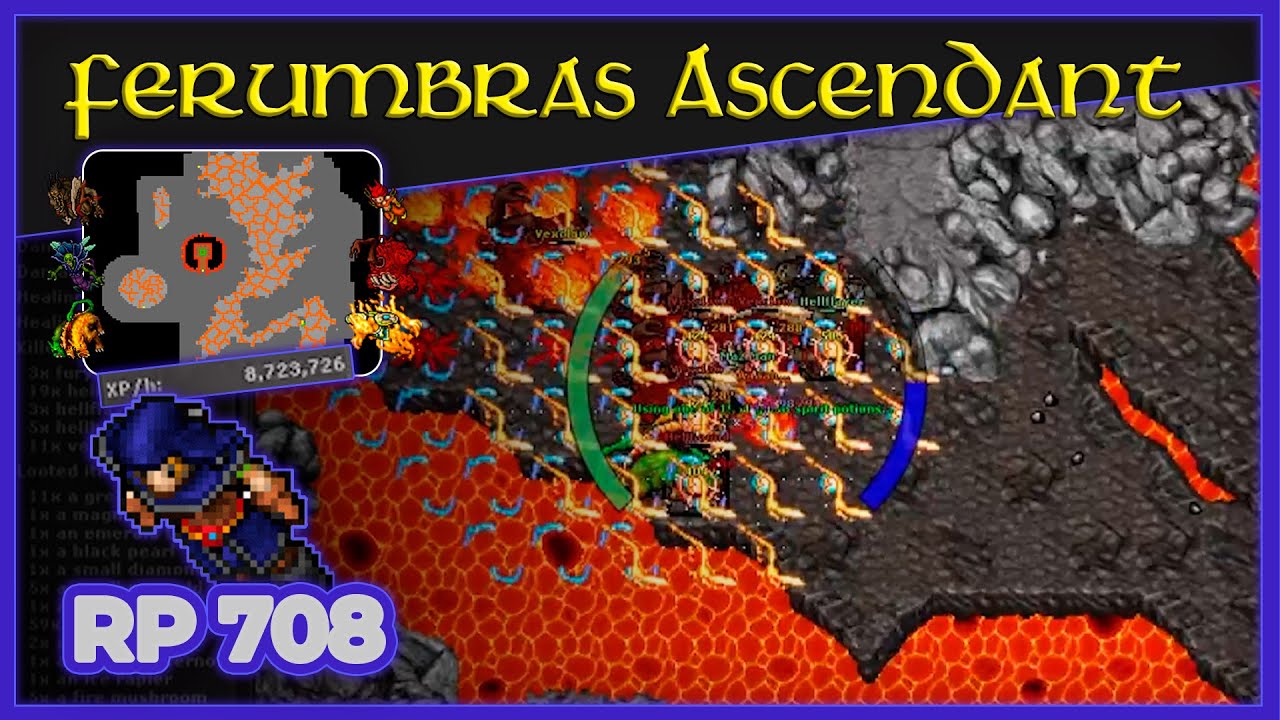 RP 708 Hunt Solo Ferumbras Ascendant (Infernatil) 8kk/h EXP - Tibia ...