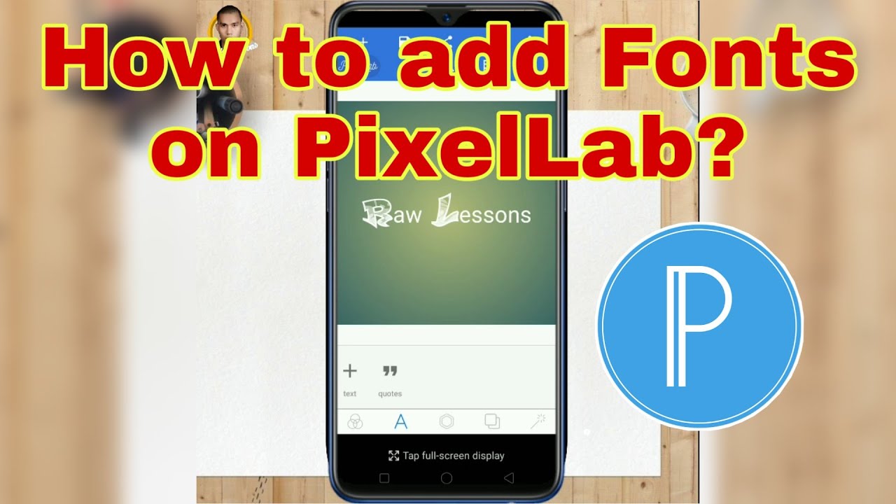 How to add fonts on PixelLab || Raw Lessons - YouTube