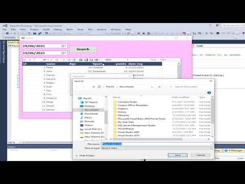 How to change report rdlc file name export in VB. net - YouTube