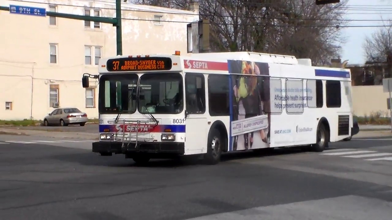 SEPTA BUS: NEW FLYER D40LF 8031 ON ROUTE: 37 PT2 - YouTube