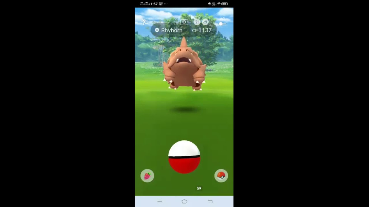 Shiny rhyhorn evolves into rhydon - YouTube