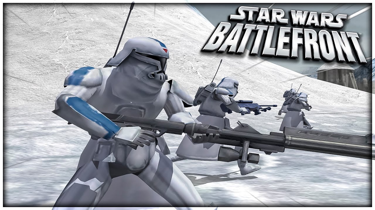 SNOW CLONES TCW BATTLES - Star Wars Battlefront (2004) - YouTube