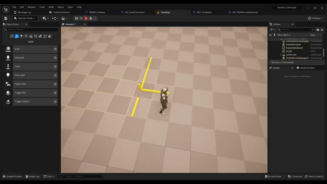 Meu sistema de construção de fio na Unreal Engine 5 - YouTube