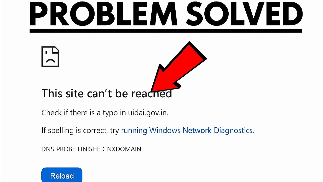 This Site Can't be Reached ,Check if there is a typo | Problem Solved ...