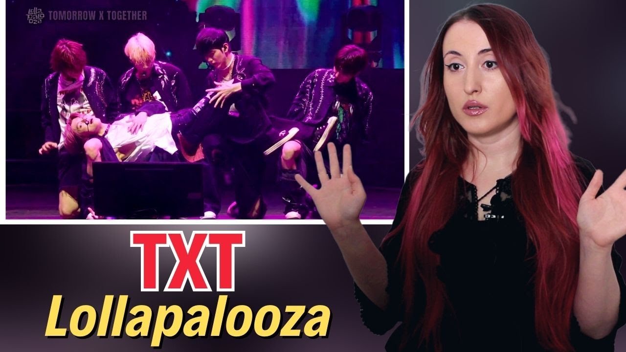 TXT Lollapalooza 2023 Sugar Rush Ride &Tinnitus stage Tepki | KPOP ...