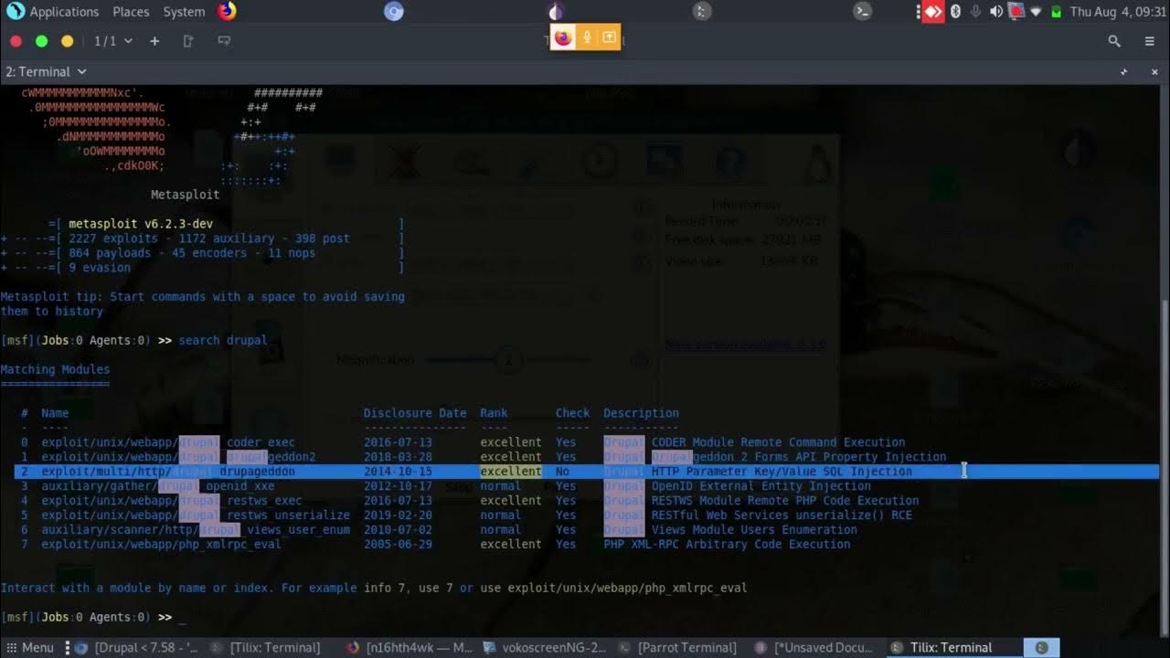 Hacking a drupal site and gaining root access on the machine. - YouTube