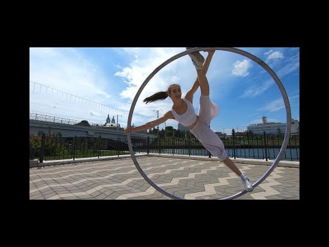 My daughter Alexandra, my assistant and children's trainer in acrobatics and \