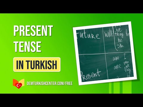 Turkish Grammar | Present Tense in Turkish language | Dem Turkish ...