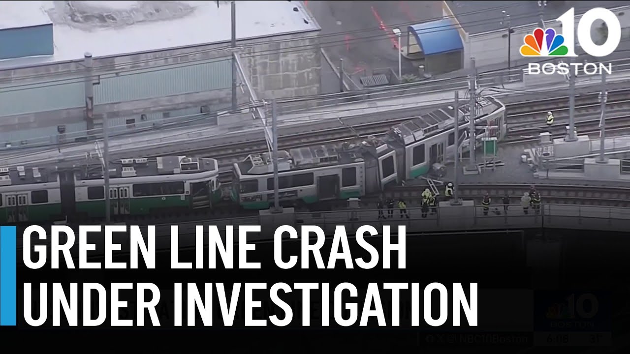 NTSB investigating Green Line collision - YouTube