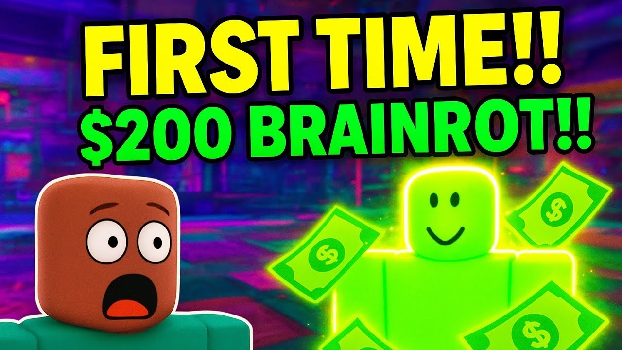 “I Tried Roblox Brainrot for the First Time… And Got a $200 Character ...