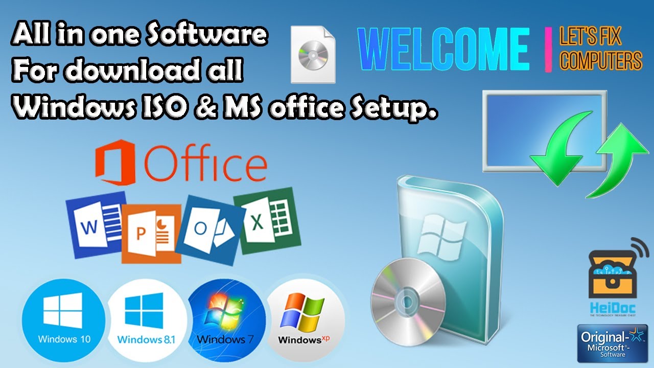 Download Window ISO File & MS Office in Single click. #windows7 # ...