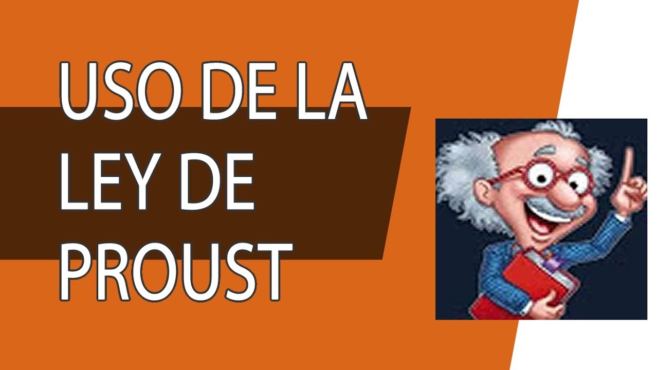 Cómo se usa la Ley de Proust. Química de 1º de bachillerato. - YouTube