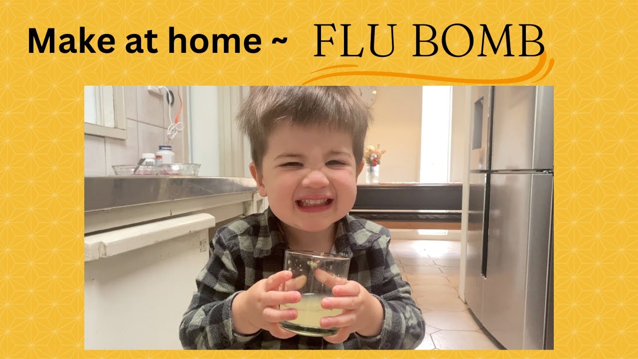 Easy to make at home cold and flu remedy | Flu bomb | Large family ...