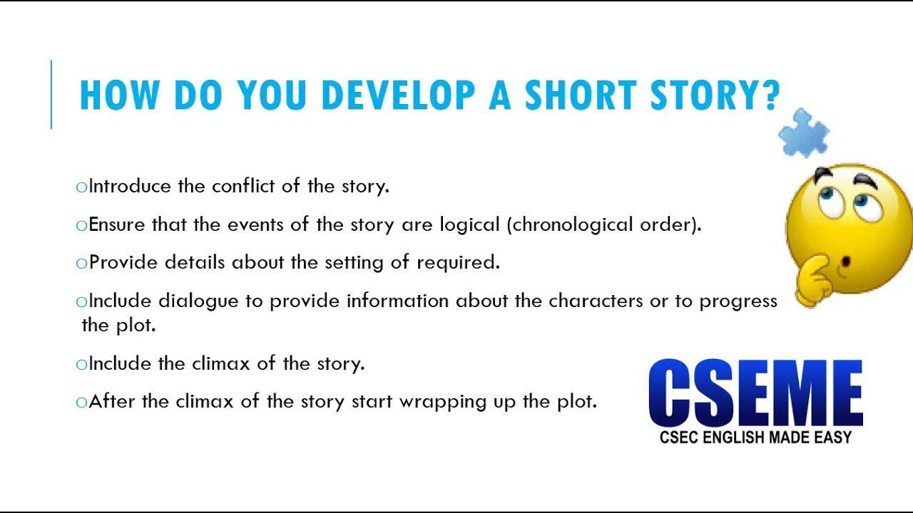 WRITING THE STORY LESSON 5 - YouTube