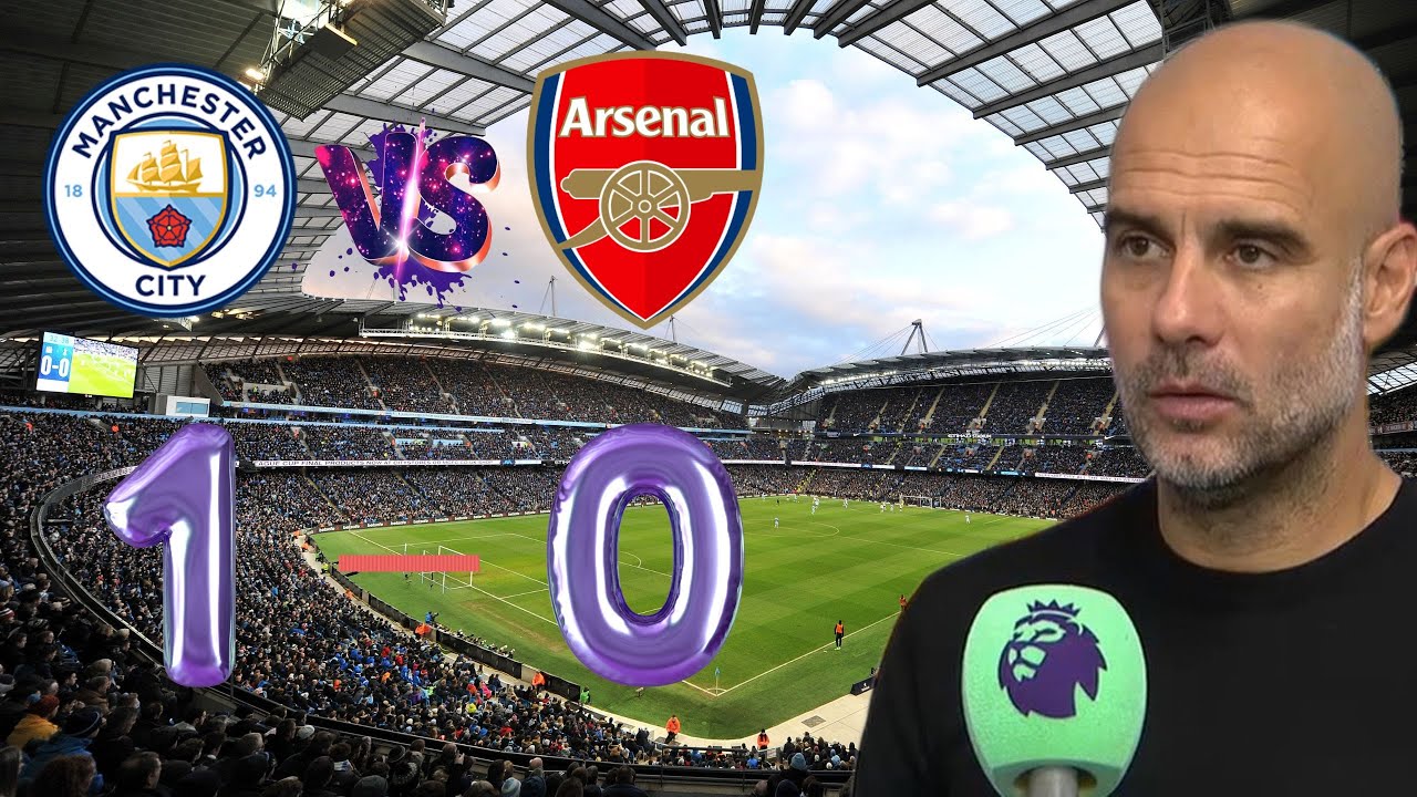 Pep Guardiola post-match interview after Manchester City 1-0 Arsenal in ...