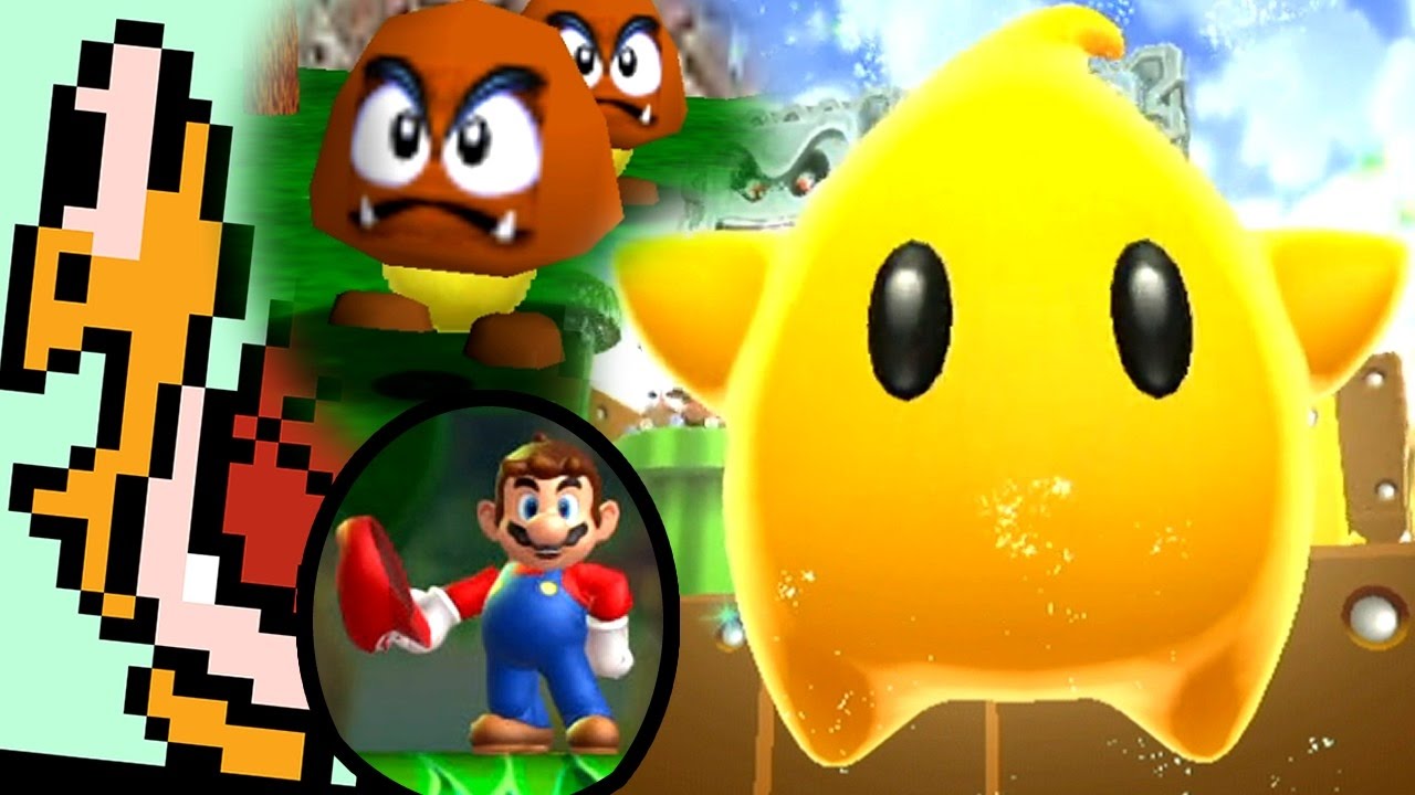 Super Mario ALL GIANT WORLDS 1988-2013 (Wii U to NES) - YouTube