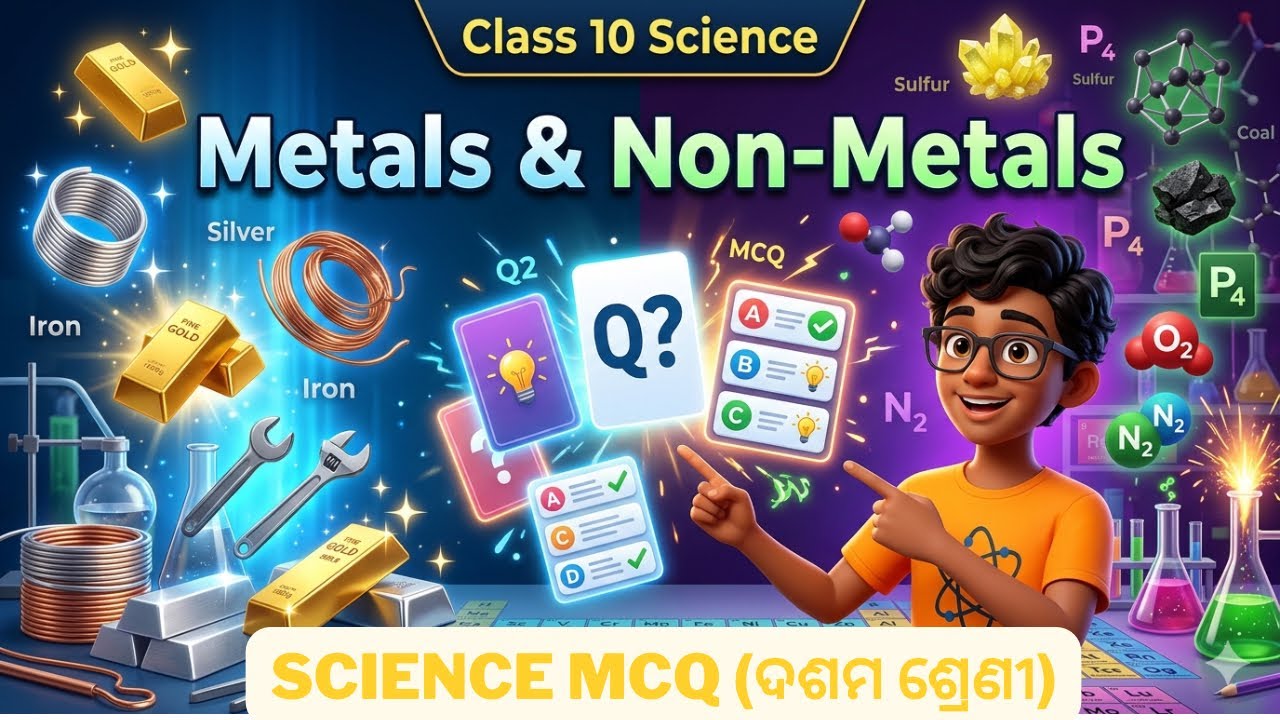Class 10th Science | Dhatu Adhatu। Metals & Non-Metals | Important MCQs ...