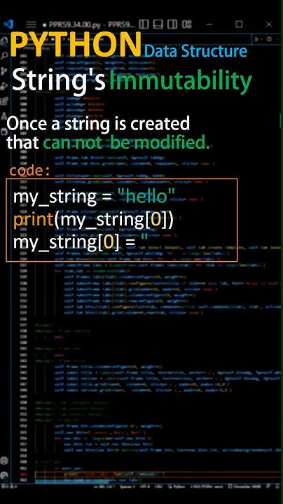 Is Python String Immutable Immutability Python Pythink1 Python For Beginners Youtube
