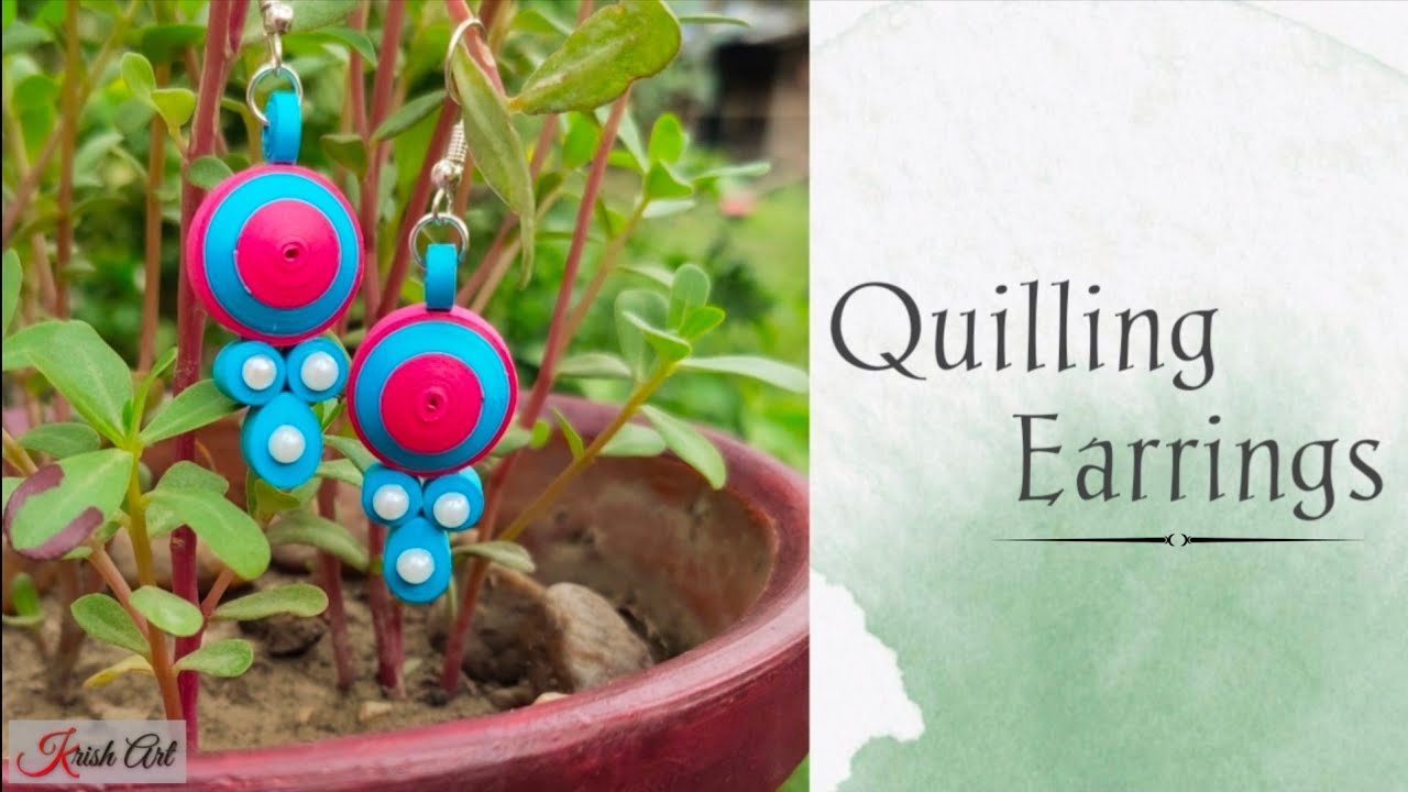 Simple Quilling Earring Design || Simple Quilling Earrings Designs For ...