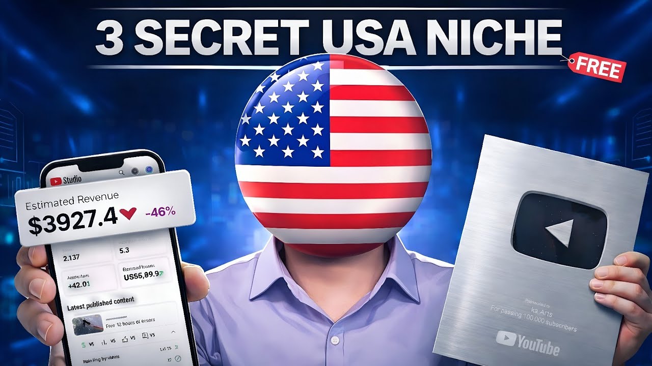 Top 3 Secret USA Niches in 2026 | USA Based Youtube Channel Kaise ...