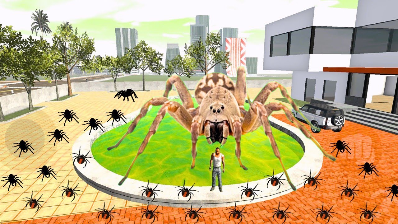 Franklin is Attacked By A Giant Spider in Indian Bike Driving 3d - YouTube