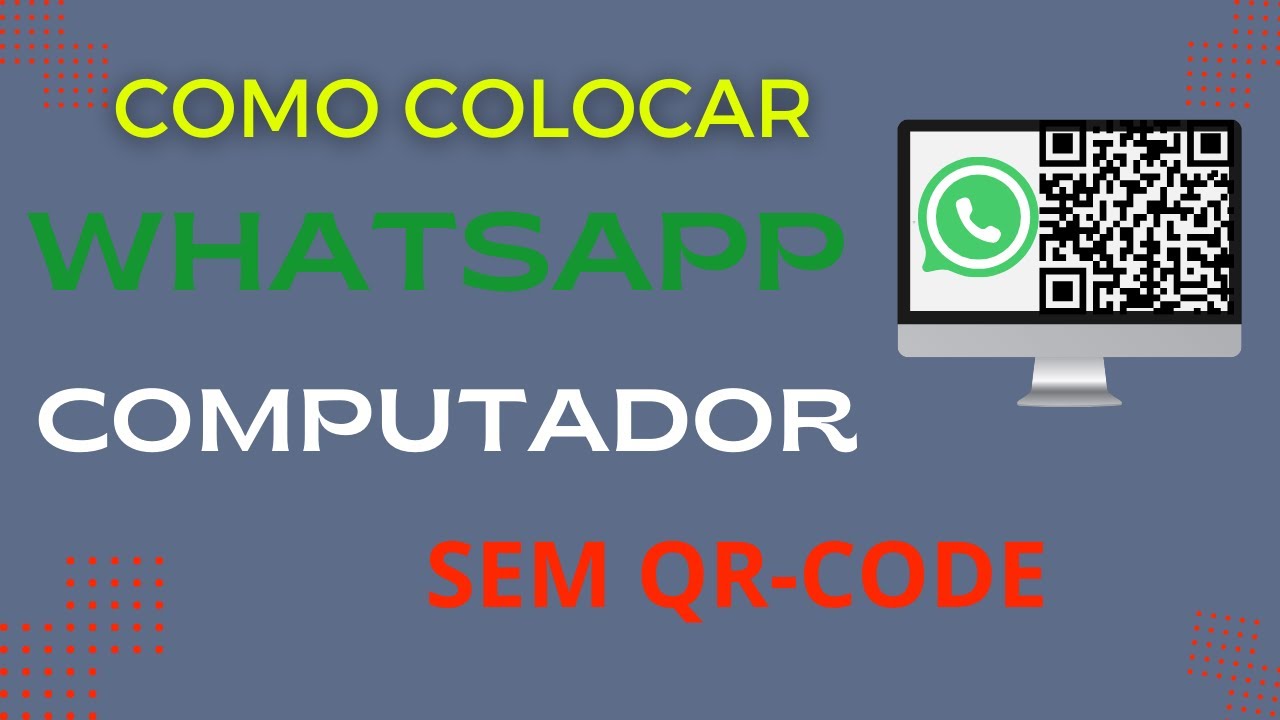 como colocar WhatsApp no computador sem QR CODE #pc #qrcode #whatsapp # ...